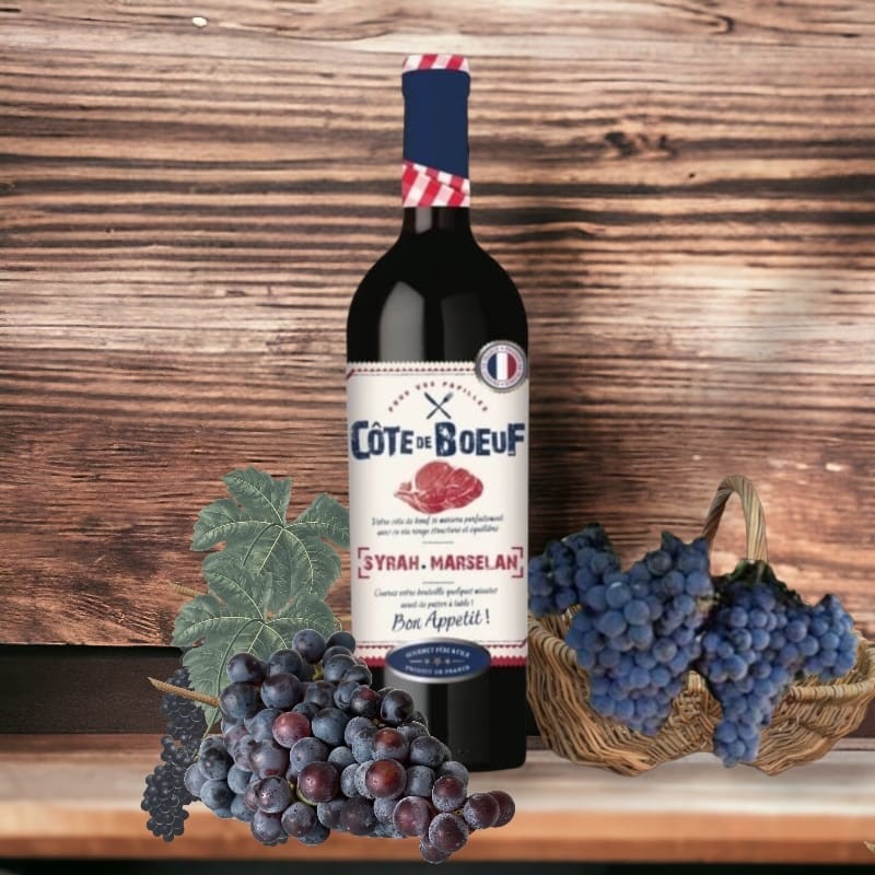 COTE DE BOEUF Rouge _ IGP PAYS D'OC 75CL